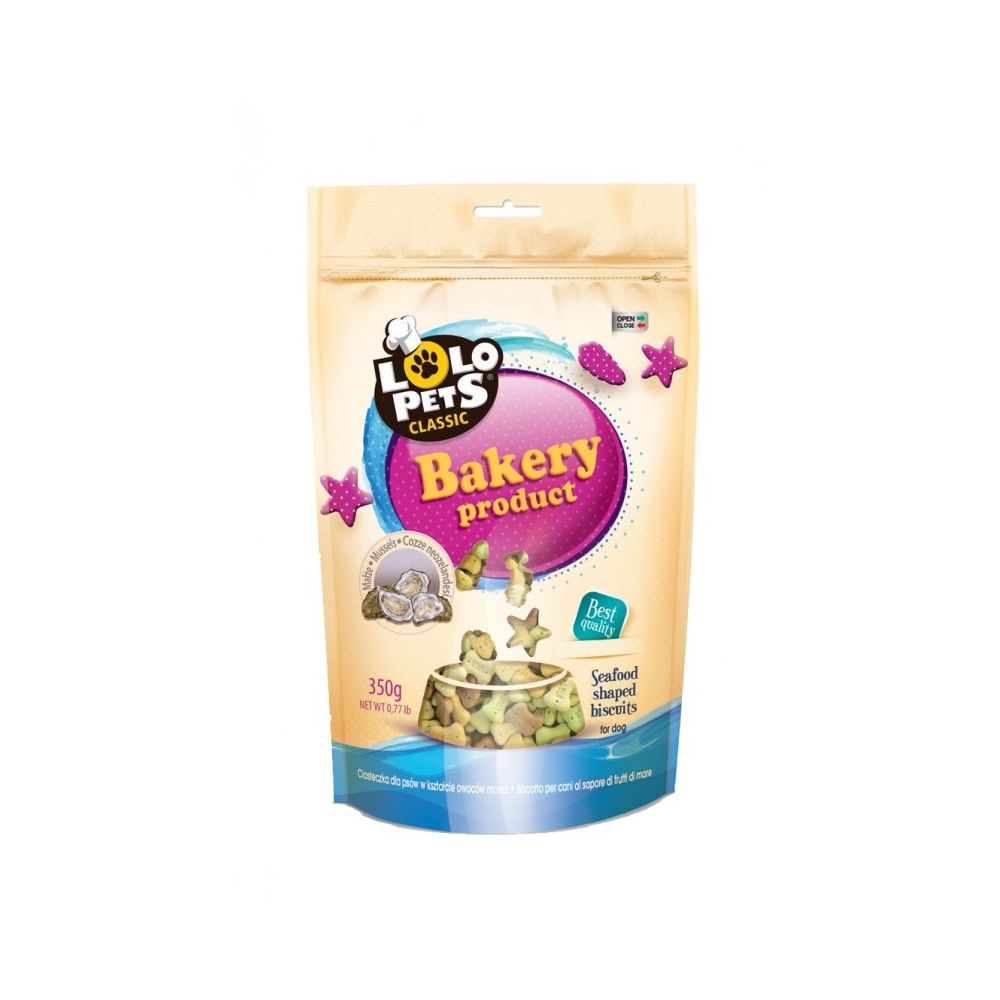 Lolo Pets Ciastka Dla Psa Kostki z Małżą Nowozelandzką 350 g – Zoopers.pl